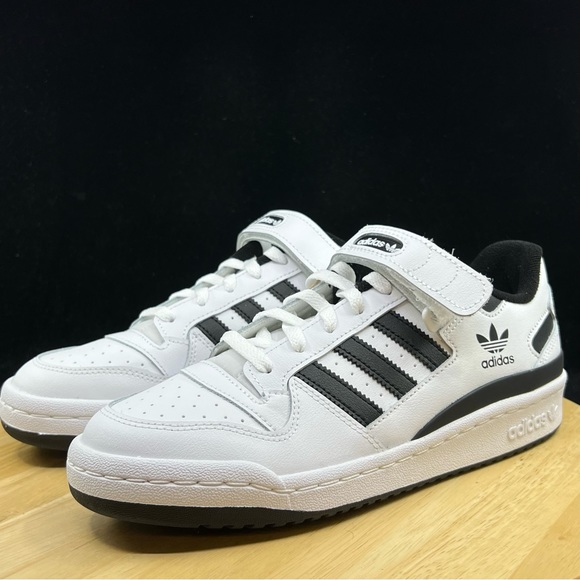 adidas | Shoes | Adidas Originals Forum Low Shoes White Black Fy7757 ...
